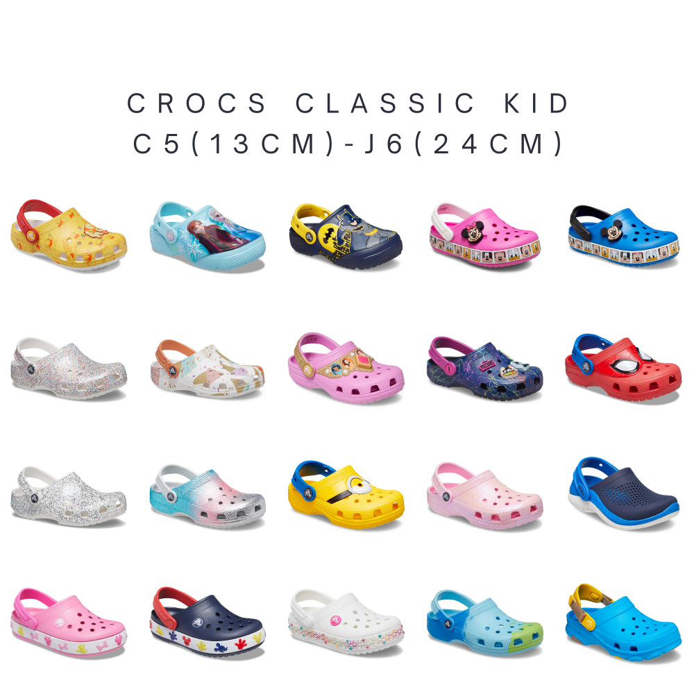 [Pre Order] Crocs Classic Kids Size.C4-J6 (12CM-24CM) | Shopee Thailand