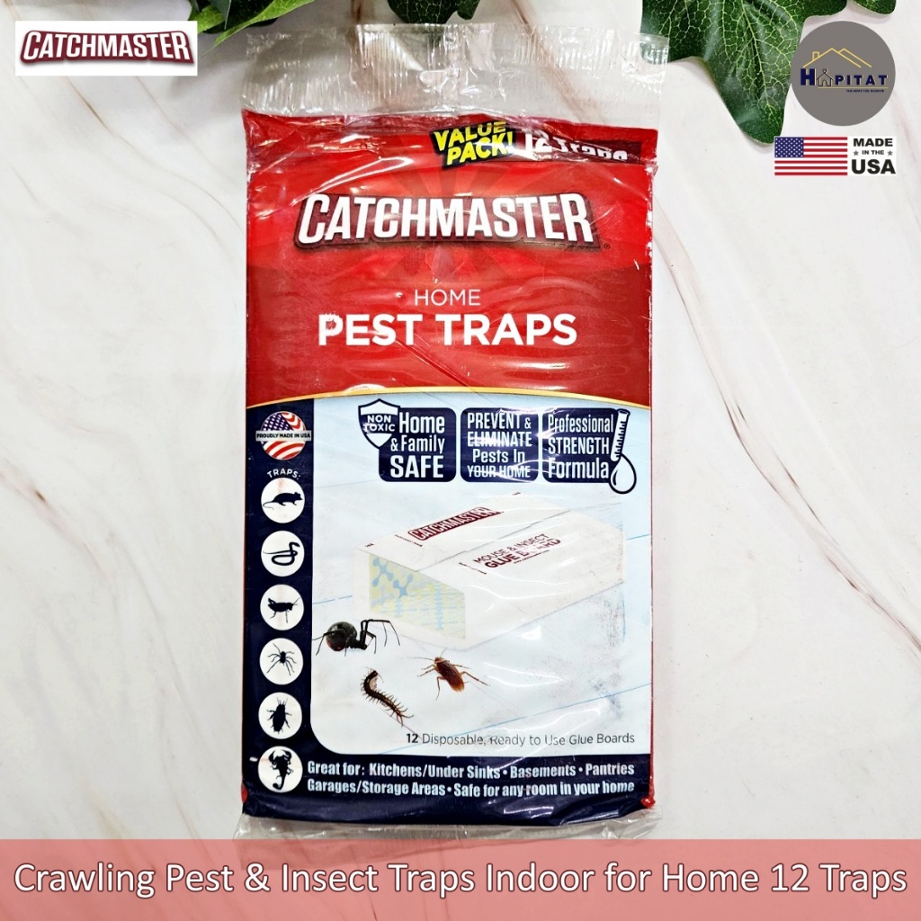 {Catchmaster®} Crawling Pest & Insect Traps Indoor for Home แผ่นกาวกับ ...