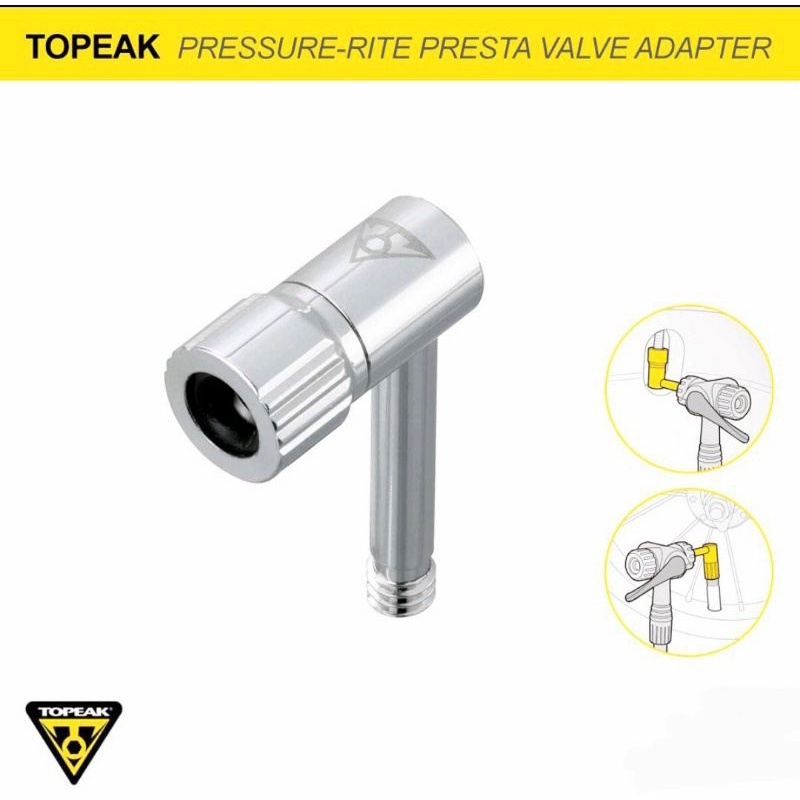 หัวต่อสูบลม TOPEAK PRESSURE-RITE PRESTA VALVE ADAPTER | Shopee Thailand