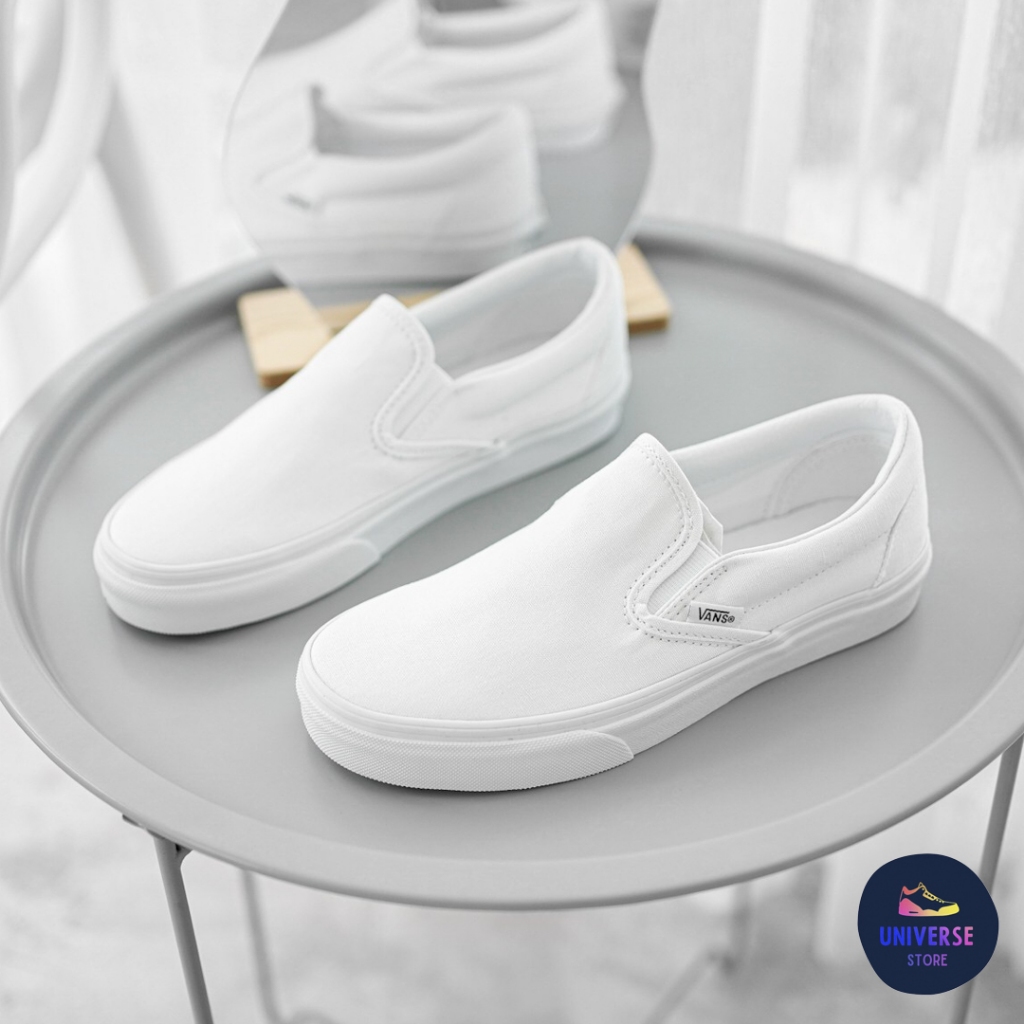 [ของแท้ ส่งไว จากไทย] VANS CLASSIC SLIP-ON TRUE WHITE | Shopee Thailand