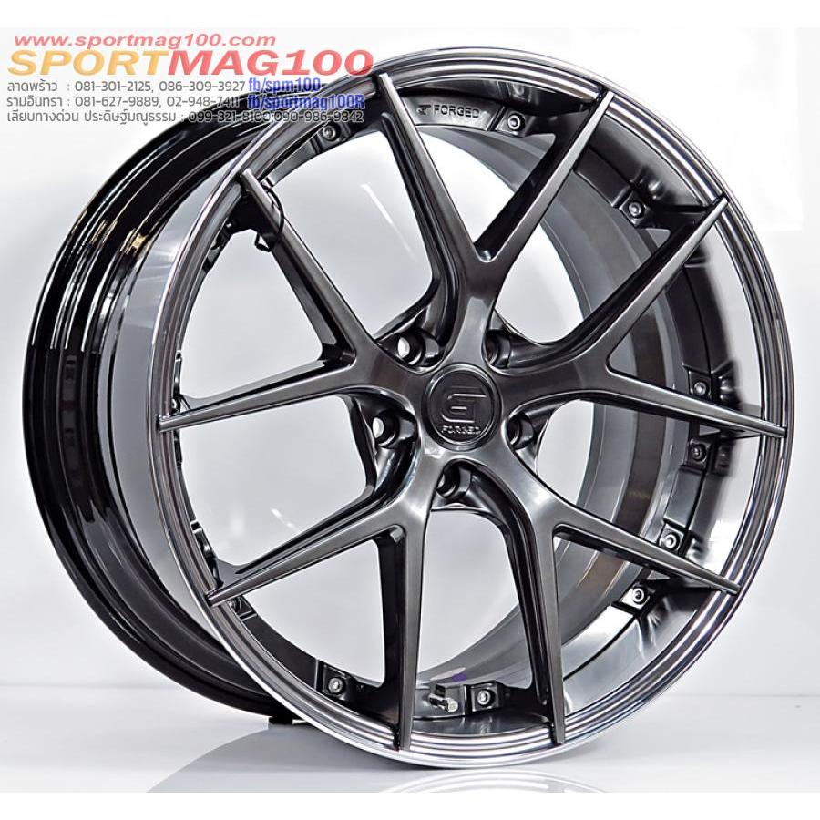 [20671] แม็กแท้2ชิ้น G-FORGED GF08 สี HYPER DARK ล้อหน้า 8.5 ล้อหลัง 10 ...