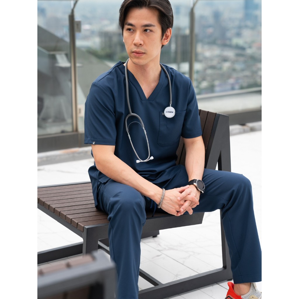 REKA SCRUBS - สี Midnight Blue - BEATRIX (ชุดสครับแพทย์ พยาบาล พร้อมปัก ...