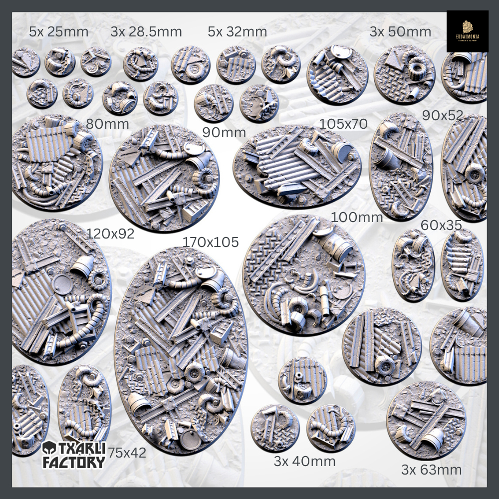 Scrap miniature bases จัดส่งได้ใน1-3วัน ฐานโมเดล Wargame base ...