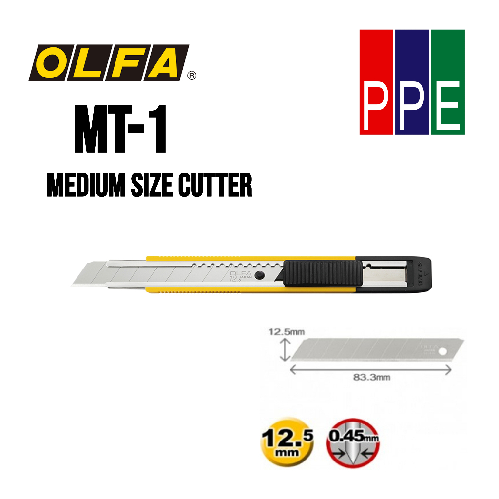 MT-1 [OLFA] มีดคัตเตอร์ขนาดกลาง 12.5mm. Medium Size Cutter | Shopee Thailand