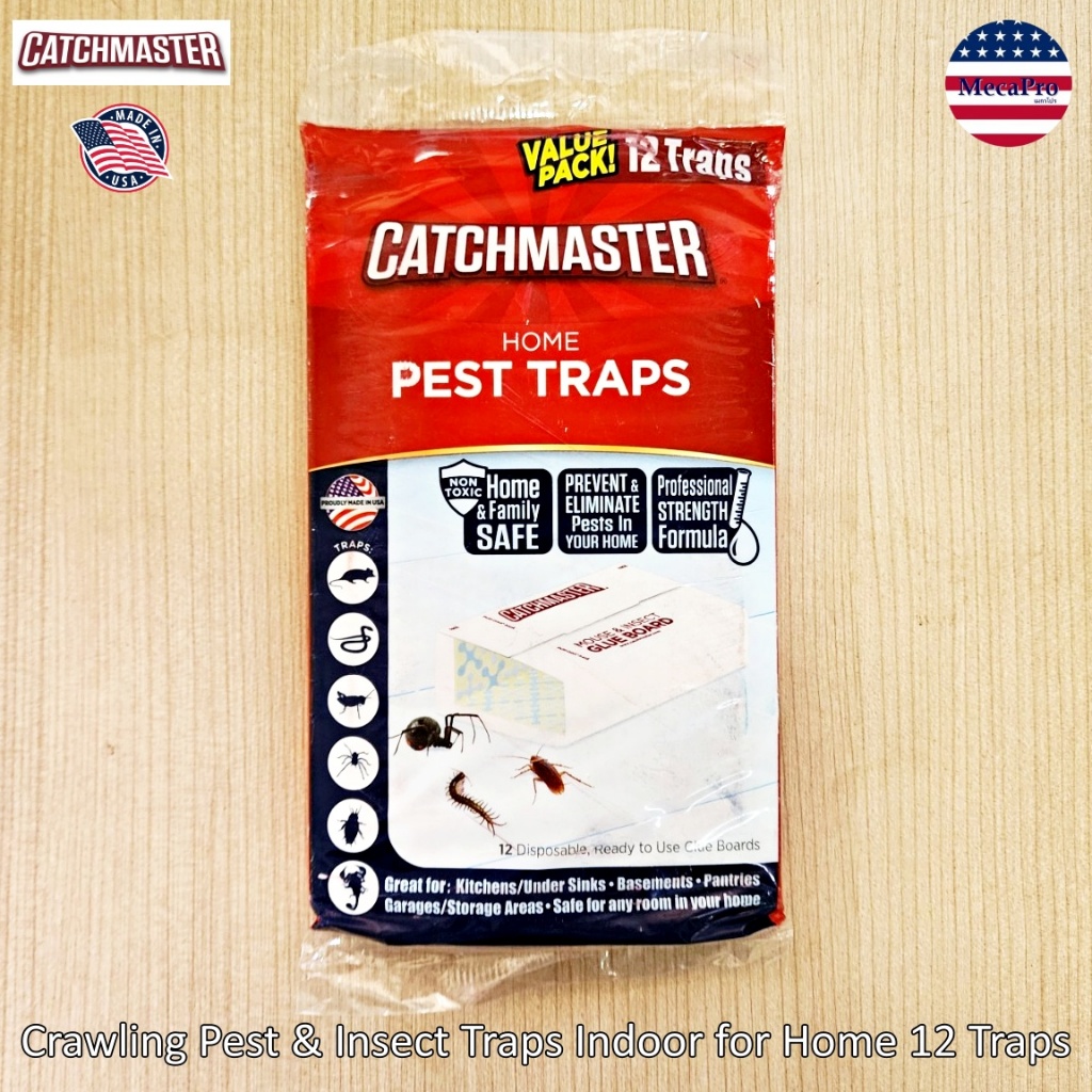 Catchmaster® Crawling Pest & Insect Traps Indoor for Home แผ่นกาวกับดัก ...