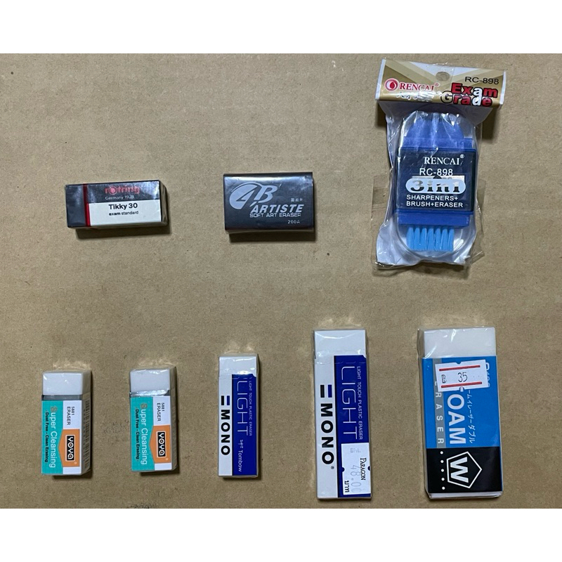 ยางลบ ยางลบดินสอ ยางลบ 3 in 1 Rotring, YOYA, MONO, FOAM | Shopee Thailand