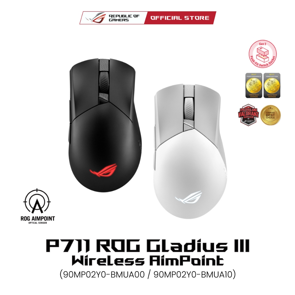 ASUS P711 ROG Gladius III Wireless AimPoint (90MP02Y0-BMUA00/ 90MP02Y0 ...