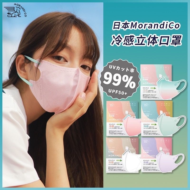 MorandiCo แมสกลิ่นมิ้น กัน uv 99% UPF50+ | Shopee Thailand