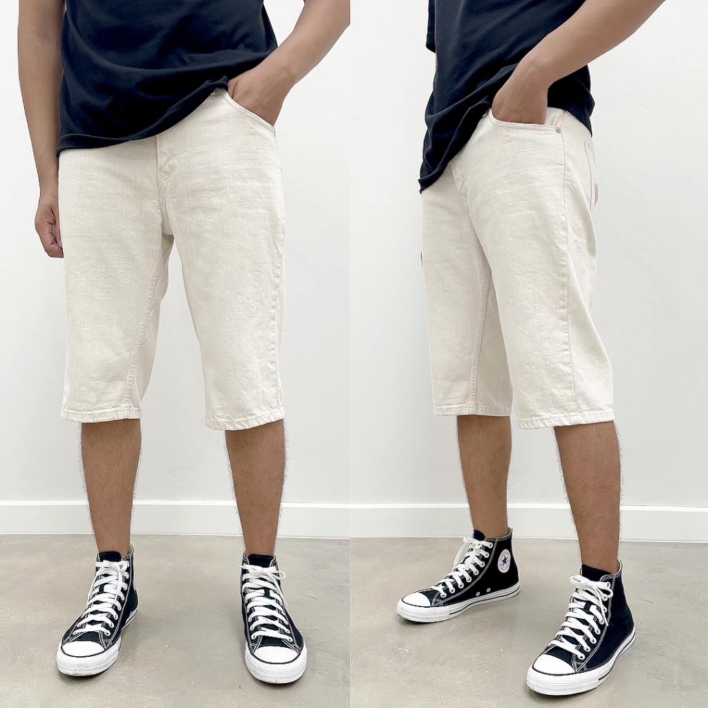 Henry Como กางเกงยีนส์ขาสั้นชาย | Shopee Thailand