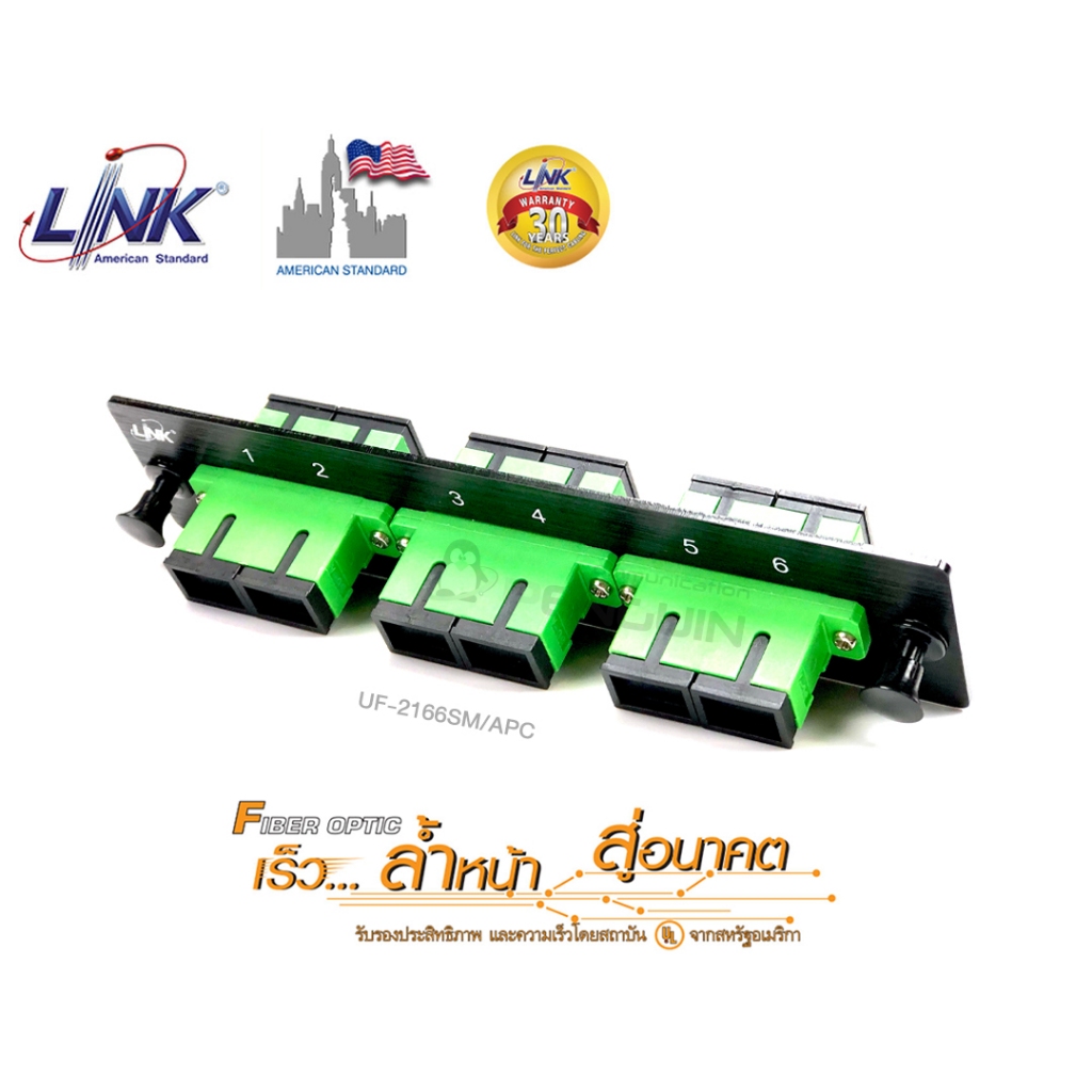 LINK รุ่น UF-2166SM/APC | Snap-In Plate 3 SC Duplex (SM, APC) | Shopee ...