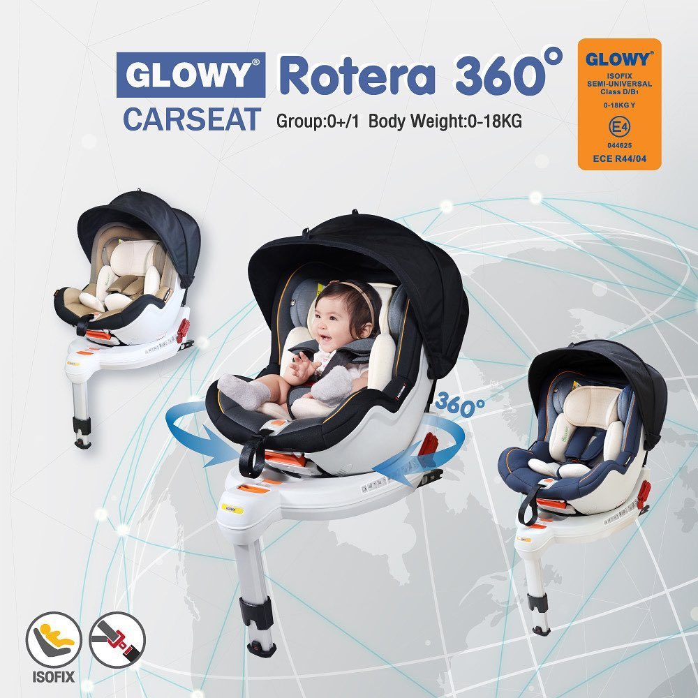 คาร์ซีทหมุนได้ Rotera 360องศา Canopy Organic Carseat | Shopee Thailand