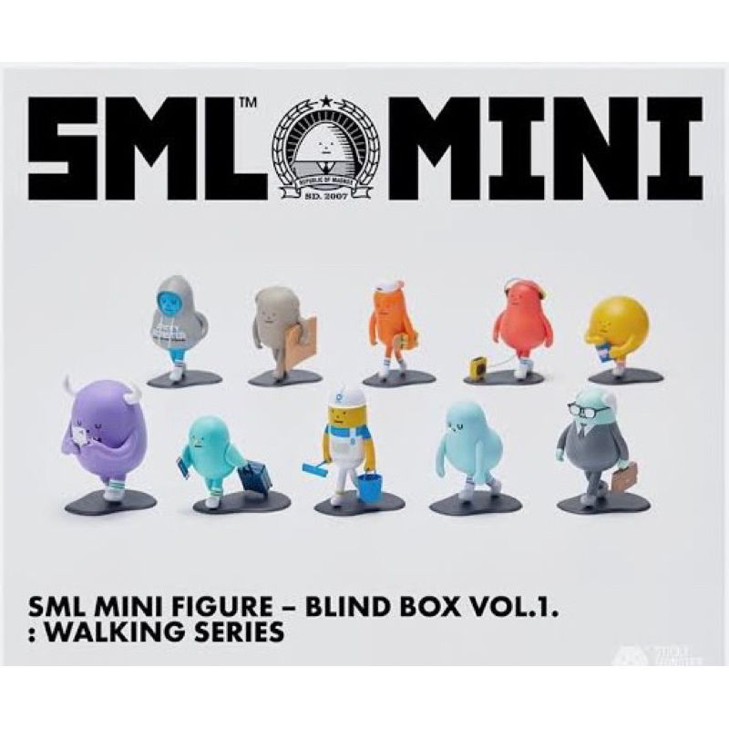 ‼️มีของ พร้อมส่ง 🚚 ยกกล่อง Sticky Monster Lab SML Mini-Figure Blind Box Vol 1. : WALKING SERIES ...