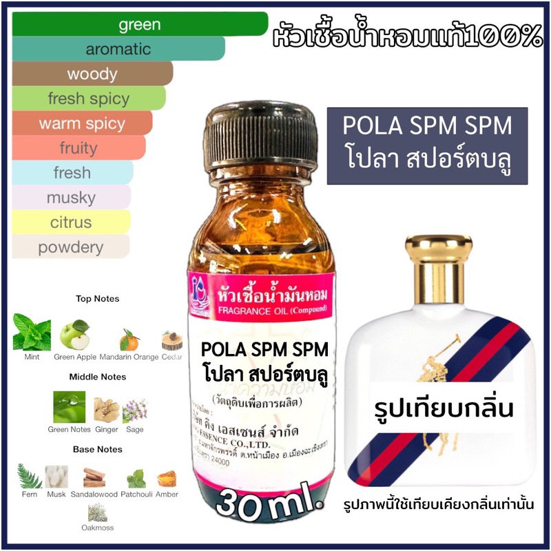 หัวเชื้อน้ำหอม 100% กลิ่น โปลา สปอร์ตบลู POLA SP BLUE 30ml | Shopee Thailand