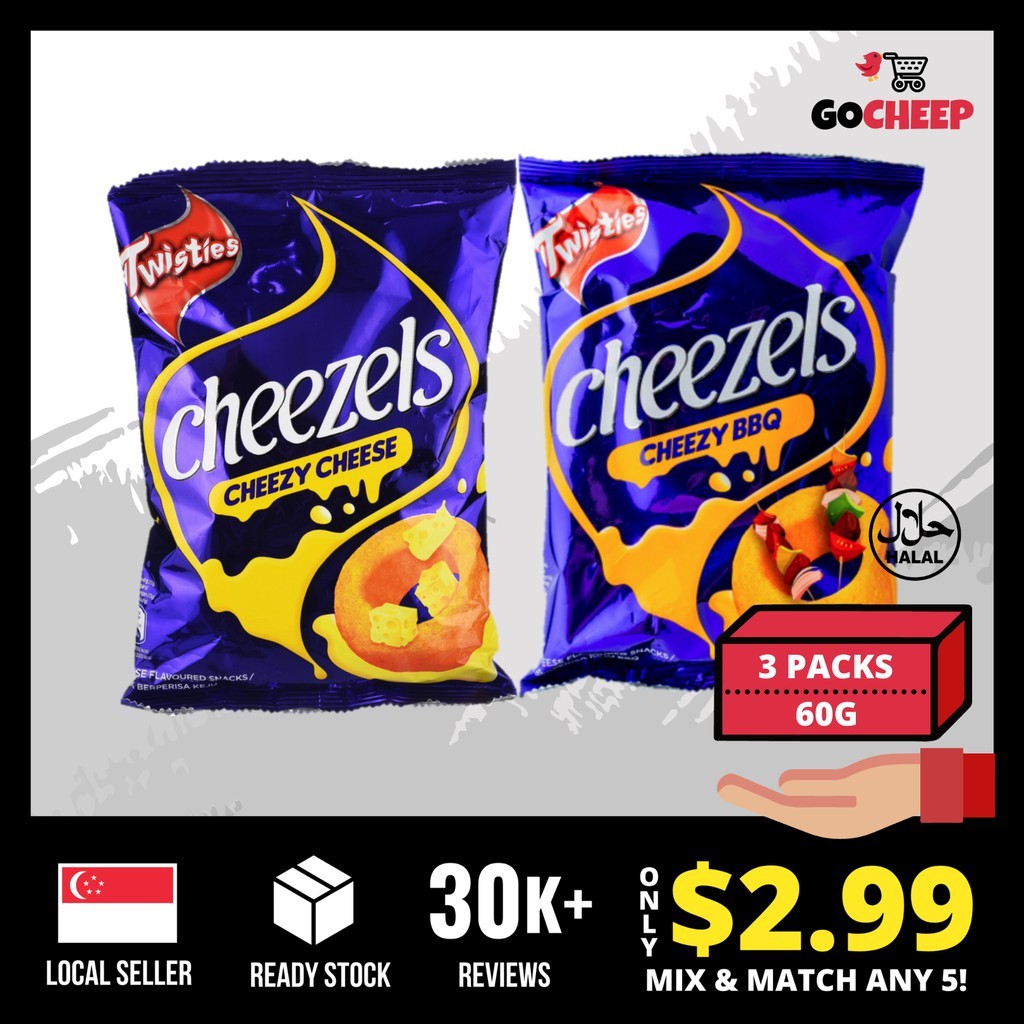 Cheezel cheezy cheese / BBQ นำเข้าจากมาเลเซีย ขนมวงรสชีส และรสบาร์บีคิว ...