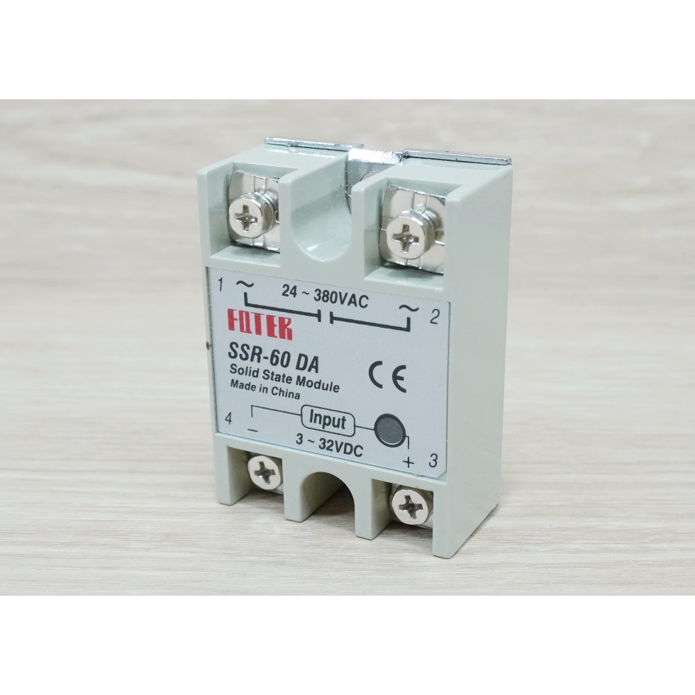 SSR-60DA DC to AC Solid State Relay Module Temperature Controller 24V ...