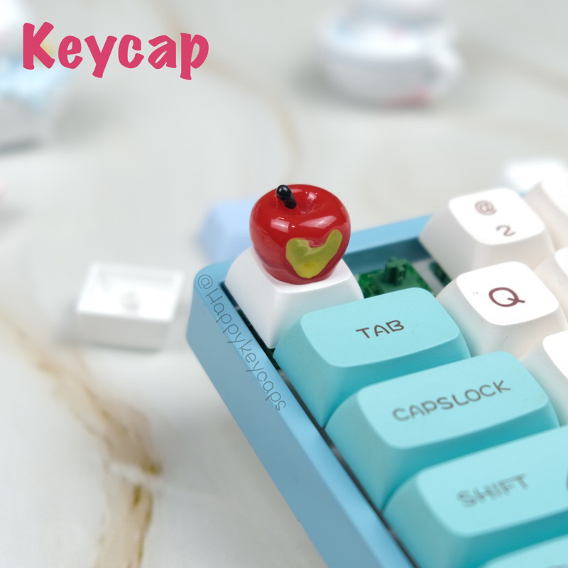 [Keycap] คีย์แคปแอปเปิ้ลสีสดใส น่ารักๆ Mechanical Keycaps , Apple ...