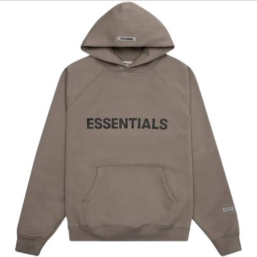 ESSENTIALS FRONT LOGO HOODIE [BROWN] | Shopee Thailand