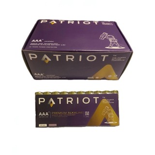 ถ่านเจ้าพลัง AA, AAA Patriot Premium Alkaline 1.5V Pack 10 ก้อน/แพ็ก(SC ...