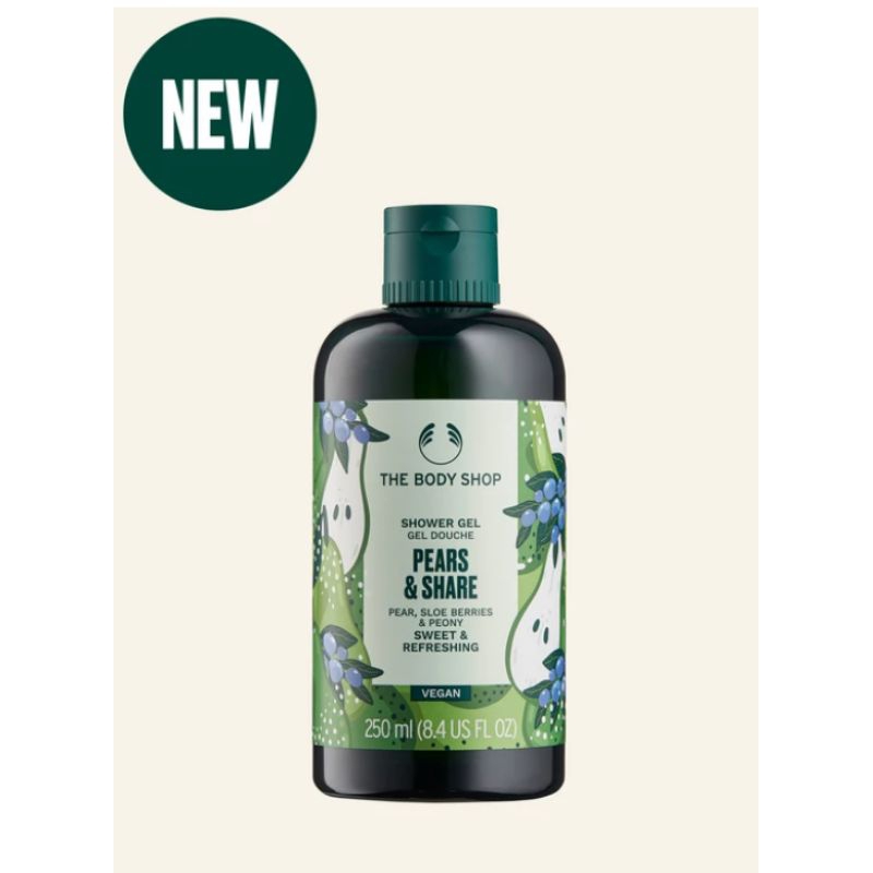 THE BODY SHOP PEARS & SHARE SHOWER GEL 250ML (LIMITED EDITION) | Shopee ...