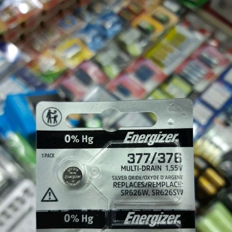 ถ่านกระดุม Energizer 377, 377/376, SR626SW 1.55V 1ก้อน ของใหม่ ของแท้ ...