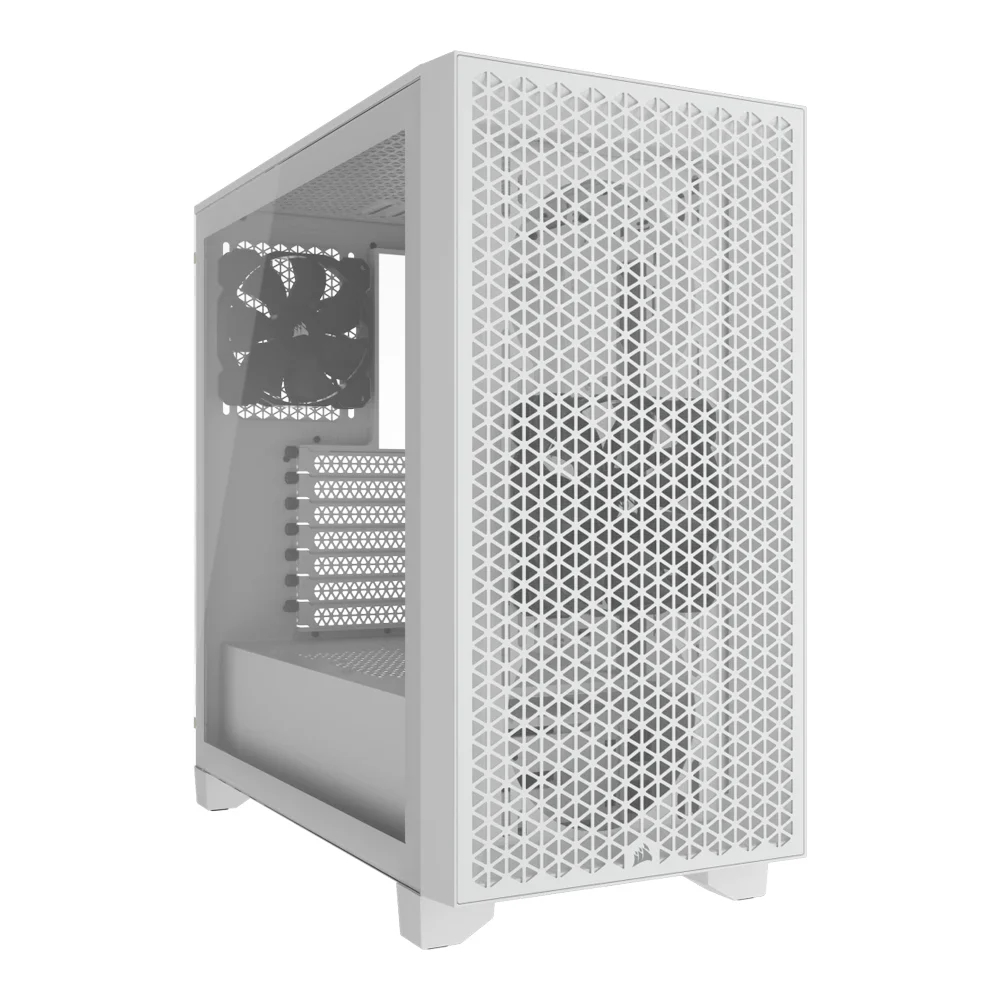 Corsair 3000D AIRFLOW Tempered Glass Mid-Tower PC Case - White (CC ...