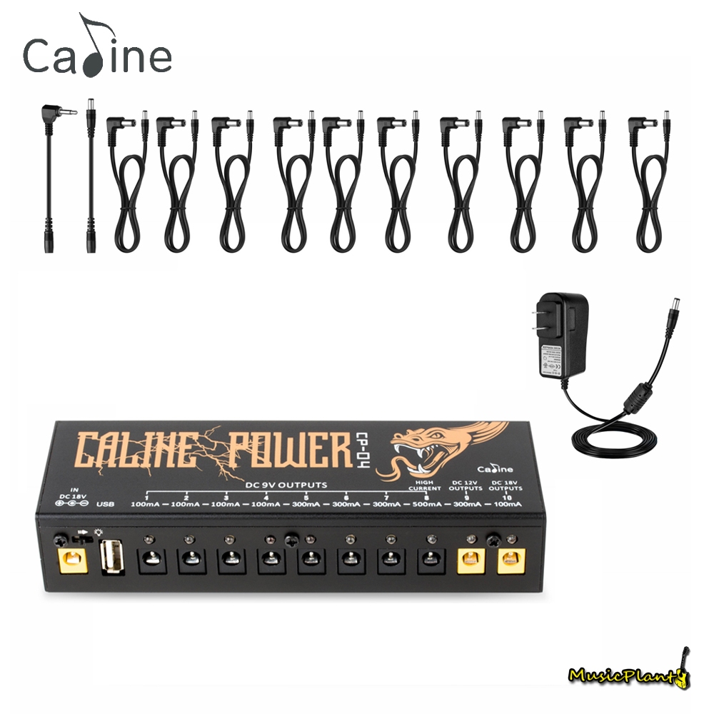 Caline - CP04 พาวเวอร์ซัพพลายสำหรับเอฟเฟคกีตาร์ Power Supply with USB ...