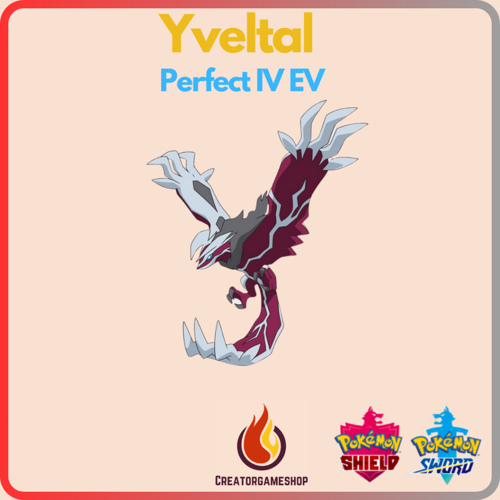 Pokémon Sword and Shield Yveltal // Shiny Yveltal | Shopee Thailand