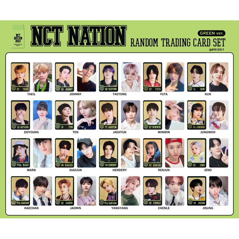อัพเดทการ์ด NCT โล๊ะ NCT2023 nation trading card | Shopee Thailand