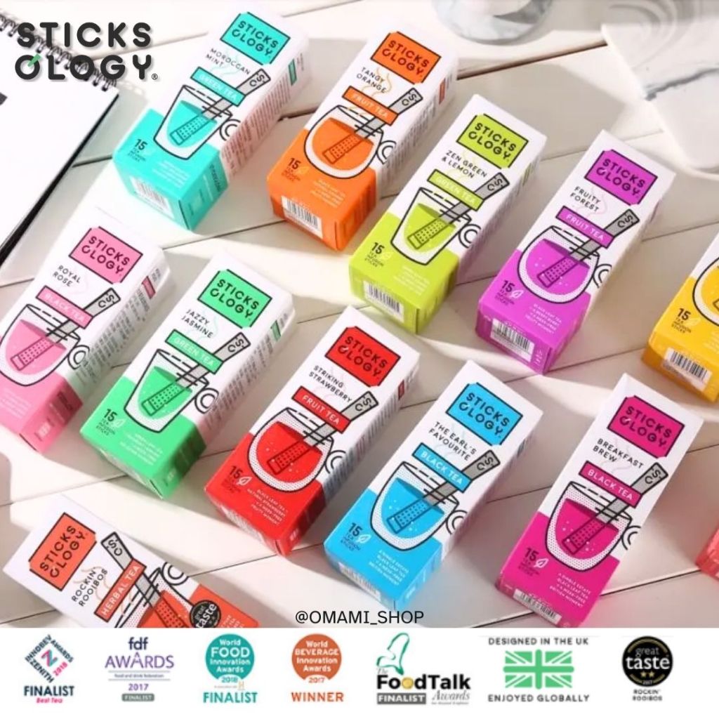 Sticksology English Tea ชาซองสำเร็จรูป ชาแบรนด์นำเข้า100% (1ซอง/2.5g ...