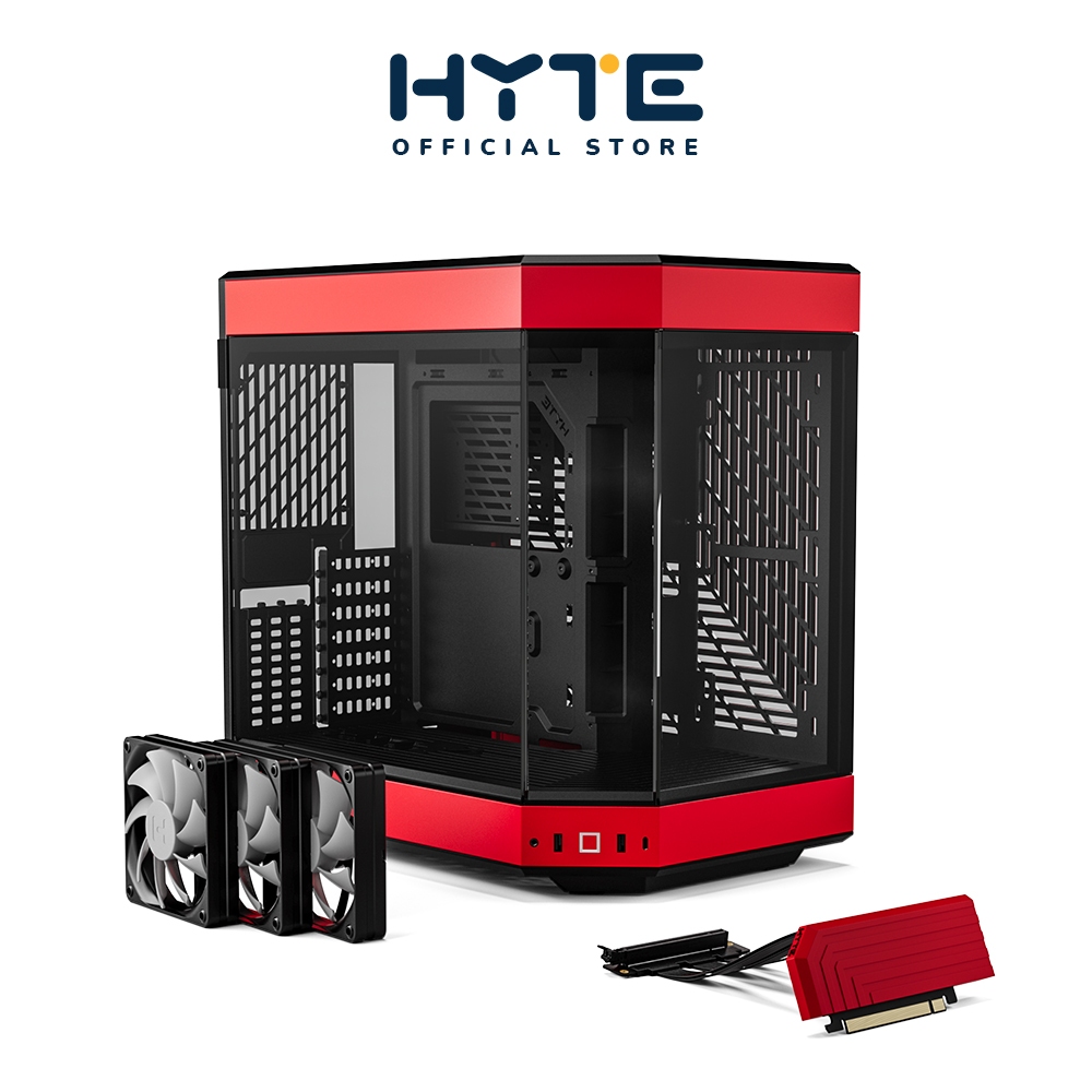 HYTE Y60 BLACK/RED (Computer case / เคสคอมพิวเตอร์) | Shopee Thailand