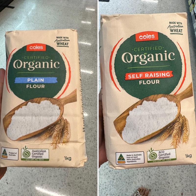 Coles Organic Plant Flour 1000 G. ออแกนิค แป้งสาลี โคลส์ เพลน ฟลาวร์ ...