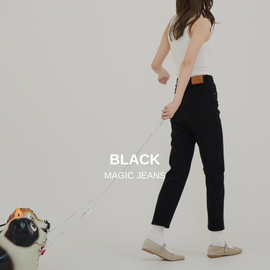 MERMAIDSTUDIO - MAGIC JEANS ยีนส์วิเศษสี BLACK **แนะนำลด1-2ไซส์ และอ่าน ...