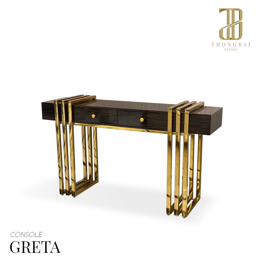 GRETA LUXURY CONSOLE โต๊ะคอนโซล รุ่น เกรต้า | Shopee Thailand