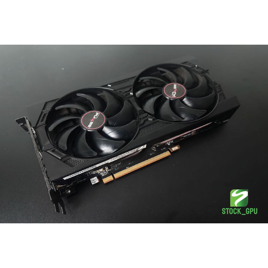 sapphire rx5500 xt pluse 8gb ddr6 พอร์ทต่อแบบ display port X3 HDMI X1 ...