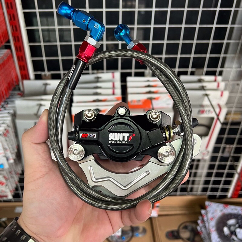 ปั้มด้วง 109 Swit แท้+ขาจับปั้ม+สายSwit แท้ ครบชุด(สีดำ) งาน CNC 2 พอต มีประกันรั่วซึม ใส่เวฟ ...