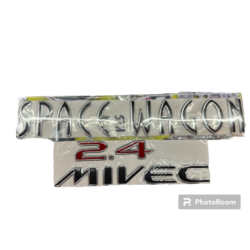 SPACE WAGON 2.4 MIVEC MITSUBISHI STICKER มิตซูบิชิ สติกเกอร์ ฝาท้าย ...