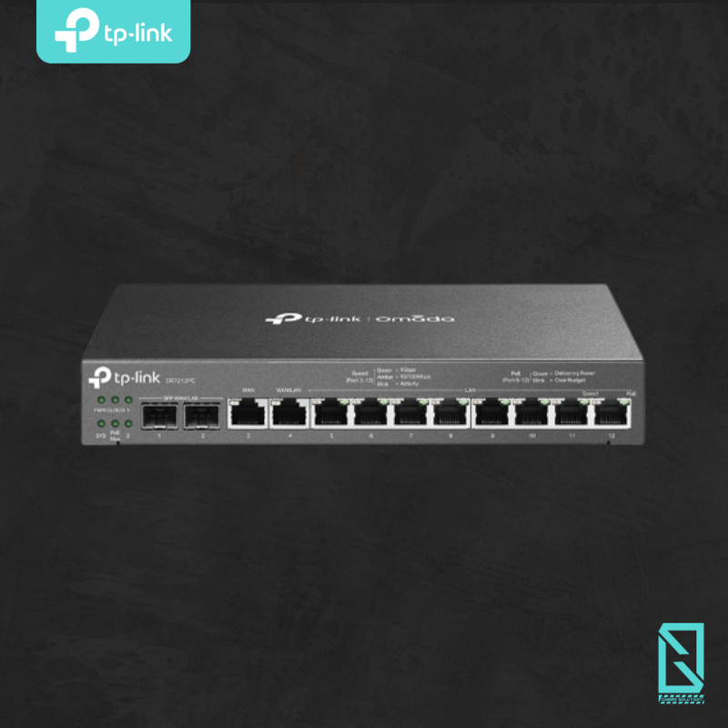 TP-Link ER7212PC Omada Gigabit VPN Router with PoE+ Ports and ...