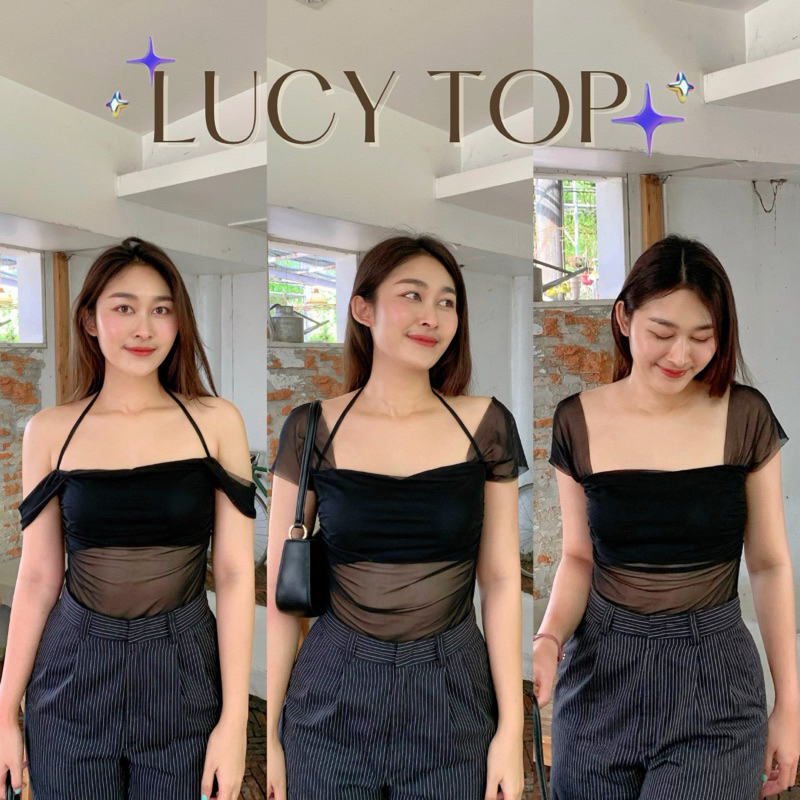 Lucy top - เสื้อซีทรู | Shopee Thailand