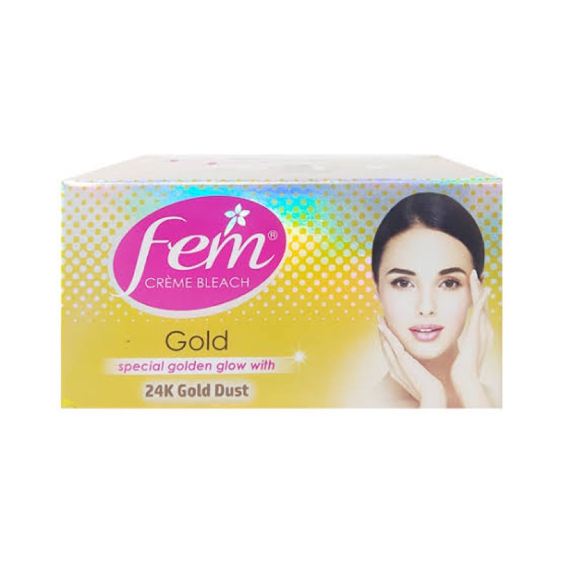 Fem Gold Crema Bleach (ครีมย้อมหนวด ย้อมคิ้ว) 40g. | Shopee Thailand