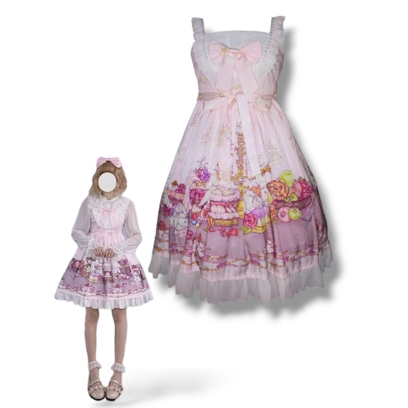 เดรส Lolita JSK สีชมพู | Shopee Thailand