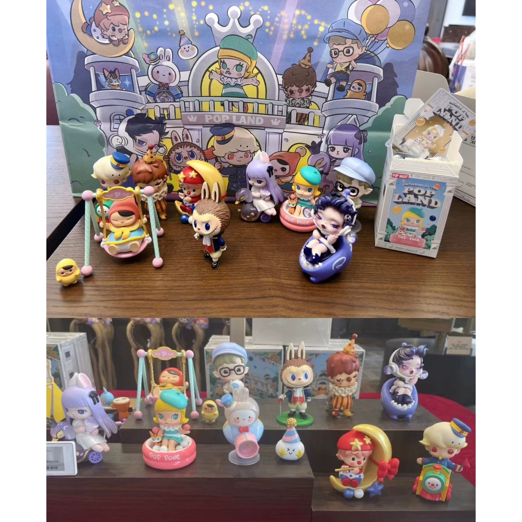 [แบบแยก] POP MART PopLand ลิขสิทธิ์แท้ 🎡🎢 ของสะสม Hirono Dimoo Molly ...