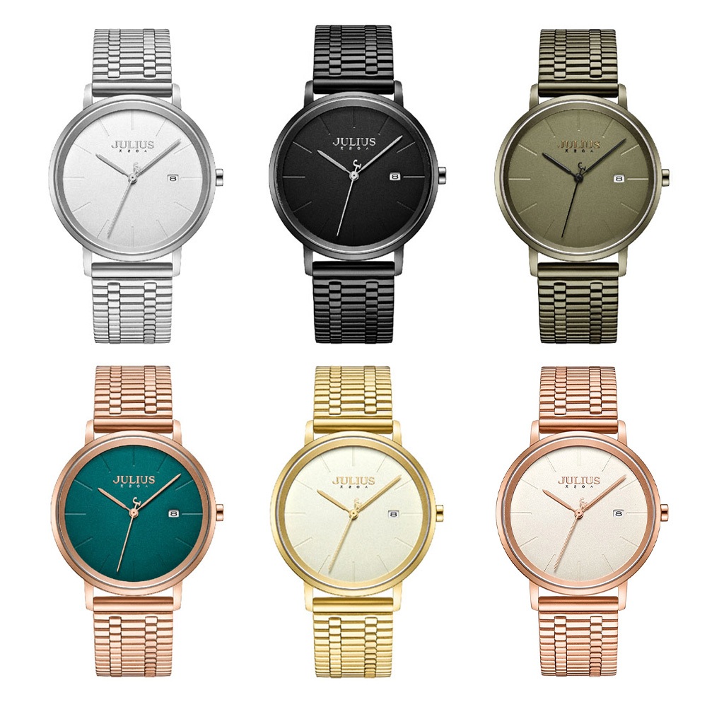Julius นาฬิกาข้อมือผู้หญิง สายสแตนเลส รุ่น JA-1256,JA-1256A,JA-1256B,JA ...