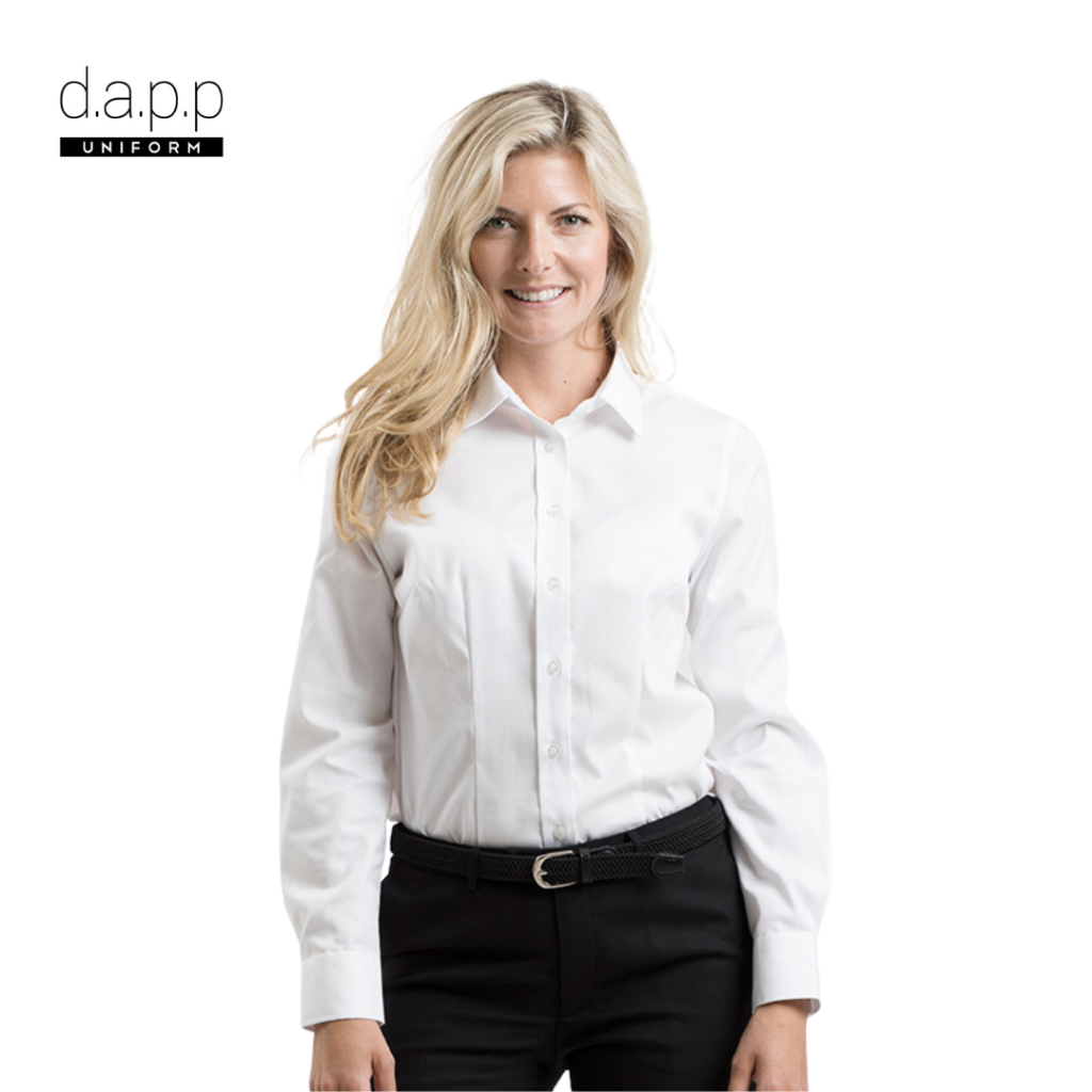 dapp Uniform เสื้อเชิ้ต แขนยาว ผู้หญิง Woment's White Longsleeves Shirt ...
