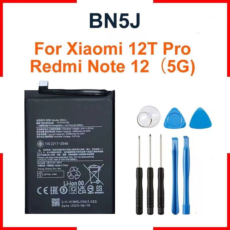 แบตเตอรี่ Battery XIAOMI Redmi note12 Model BN5J 5000mah BN5J แบตเตอรี่เดิมสำหรับ POCO X5 5กรัม ...