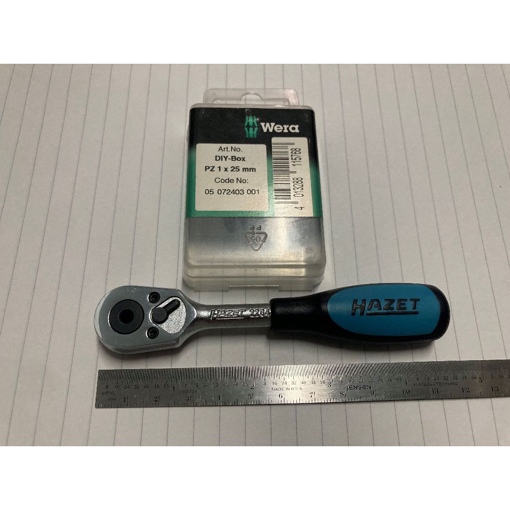 HAZET 2264 - REVERSIBLE RATCHET FOR BITS 1/4" | Shopee Thailand