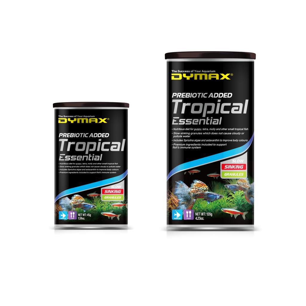 อาหารปลา ผสมพรีไบโอติก แบบบดละเอียดจมช้า Dymax Tropical Essential ทรอปิคอล เอ็ซเซนเชียล | Shopee ...