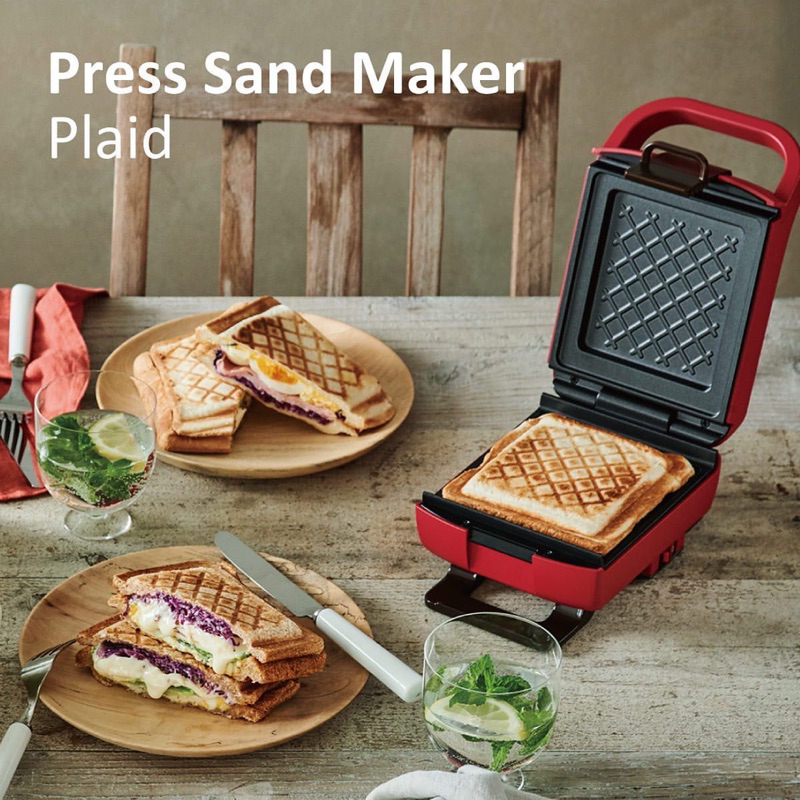 Recolte Press Sand Maker Plaid : เครื่องทำแซนวิช / ไซส์ใหญ่ | Shopee ...