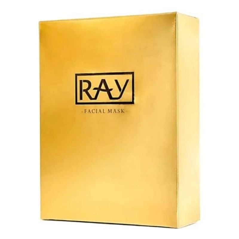 RAY FACIAL MASK มาร์กหน้า เรย์ สีทอง(1ซอง) | Shopee Thailand