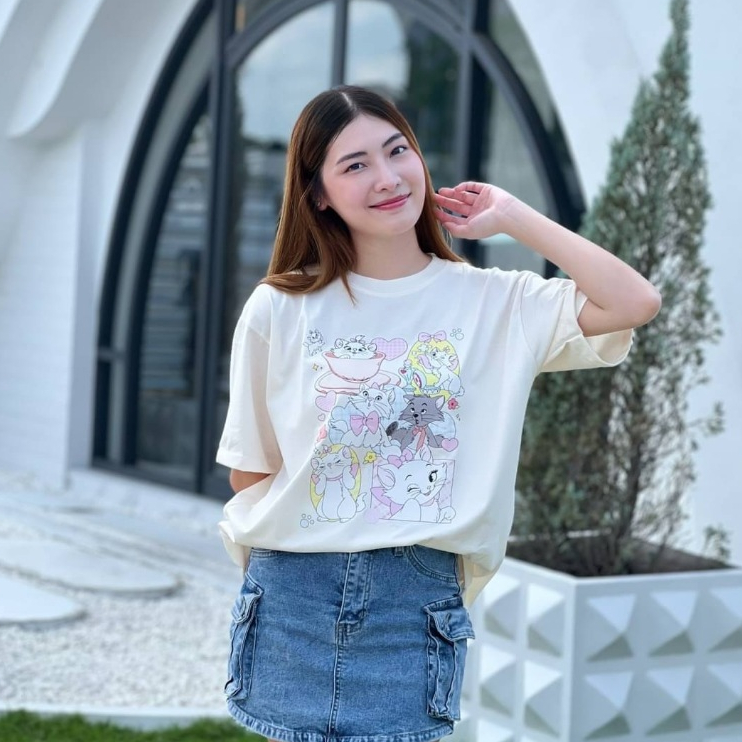 Qotton Land (Q005) เสื้อโอเวอร์ไซส์ มาลี | Shopee Thailand