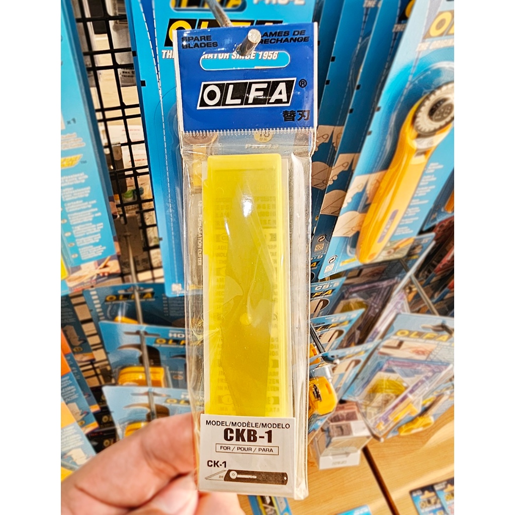 ใบมีดคัตเตอร์รุ่น OLFA CKB-1 ขนาด 18 มม.สำหรับ CK-1 | Shopee Thailand